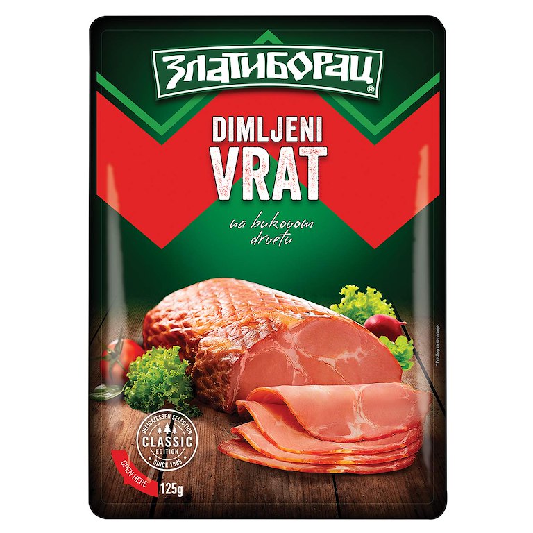 Zlatiborac vrat dimljeni slajs 125g zlatiborac