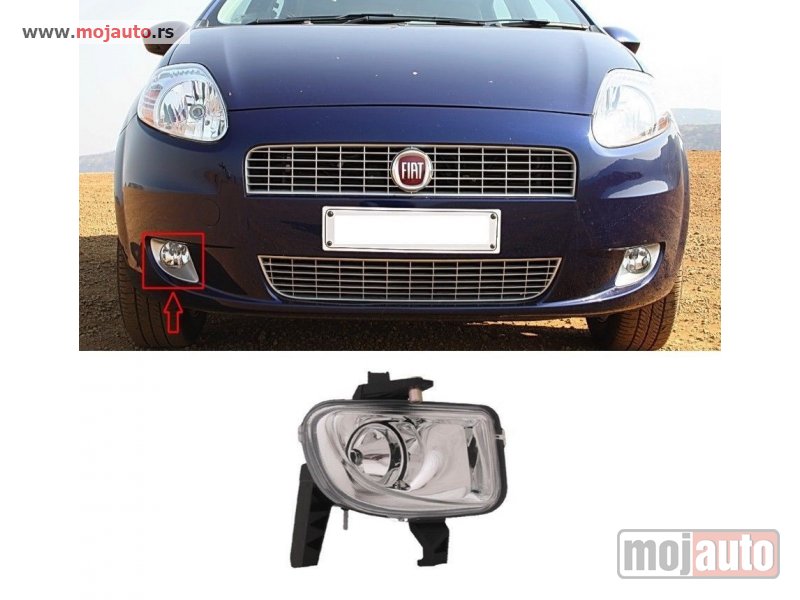 Maglenka hrom Fiat Grande Punto 2005-2011