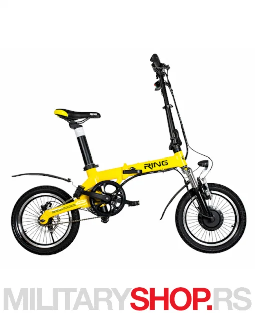 Električni bicikl sklopivi Ring RX16 žuti
