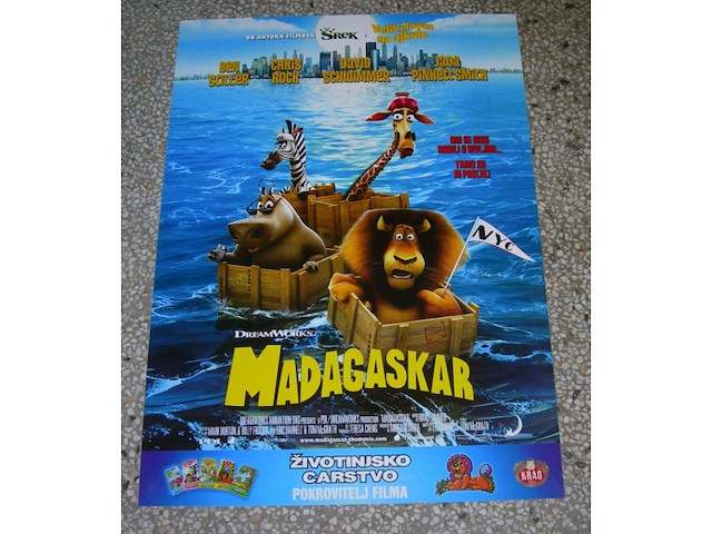 Madagaskar, crtani - filmski plakat