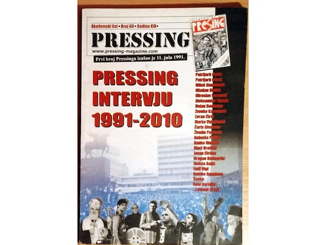 časopis PRESSING br. 60, SPECIJAL (2010) Direktori,