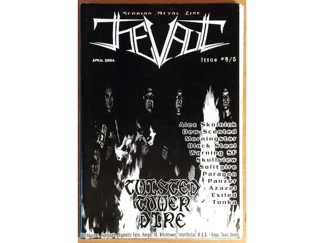 fanzin THE VAULT br. 4/5 (2004) srpski metal zin na eng
