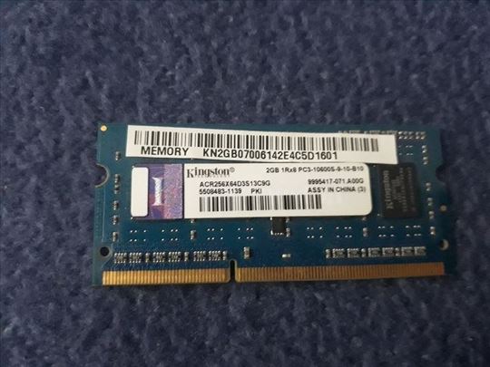 2GB DDR3 Kingston ram memorija za laptop