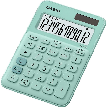 CASIO Kalkulator stoni MS-20UC green