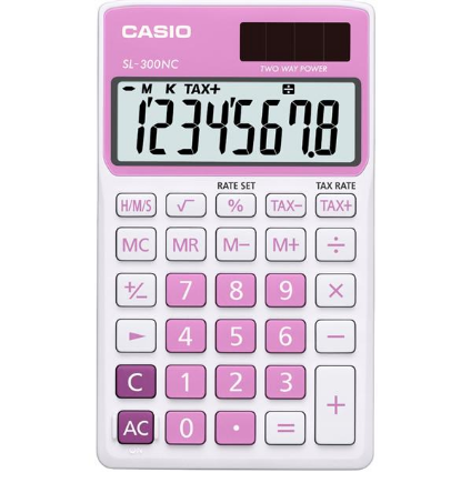 CASIO Kalkulator SL-300NC pink