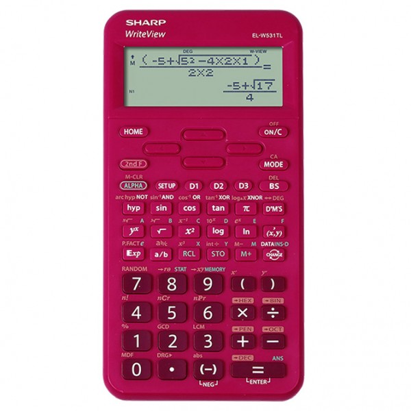 SHARP Kalkulator EL-W531TLB-RD