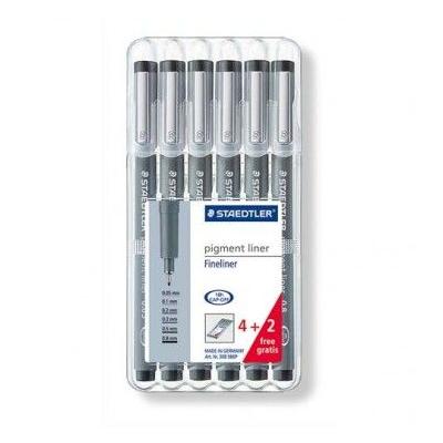 STAEDTLER Pigment liner set 308 SB6P