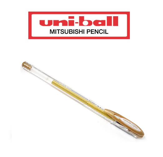 Uni-ball Signo Noble Metal Metallic UM-120NM Gel Pen 0.8 Gold
