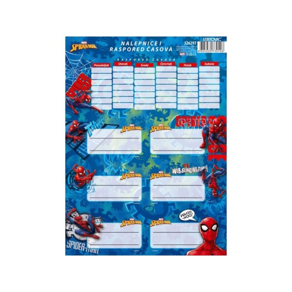 SPIDERMAN School nalepnice 326.297