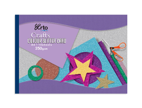 CAMPAP Crafts 36658 Colour Glitter Card