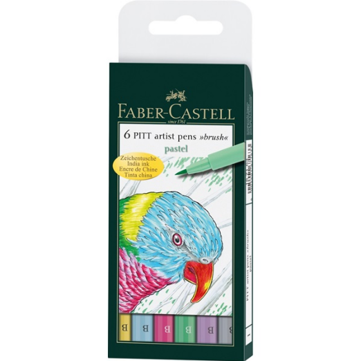 Faber Castell PITT artist pen B Set 167163 pastel