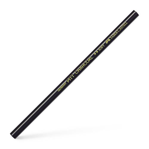 Faber Castell PITT Charcoal natural pencil Black Soft 117403