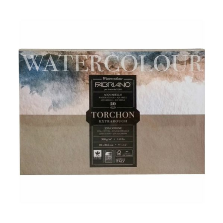 Fabriano Blok Watercolour Studio Torchon 23×30.5/20L 300g 19100276