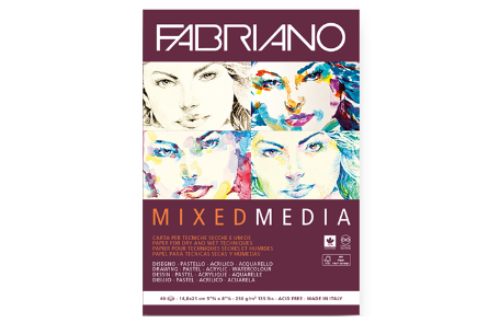 Fabriano Blok Mixed media 14.8×21/40L 250g 19100502