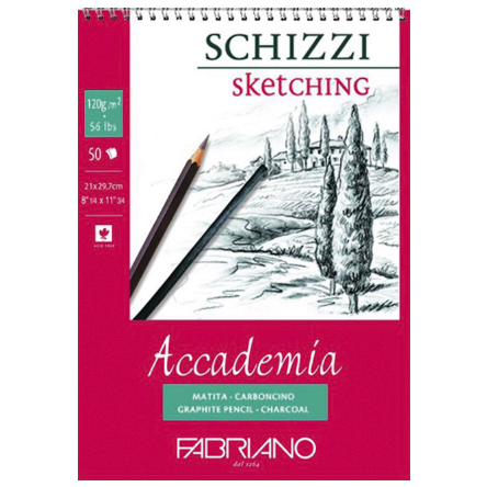 Fabriano Blok Accademia Schizzi sketching spirala 42×59.4/50L 120g 44124259