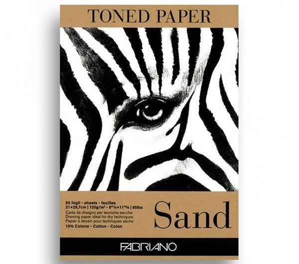 Fabriano Blok Toned Paper Sand 29.7×42/50L 120g 19100498