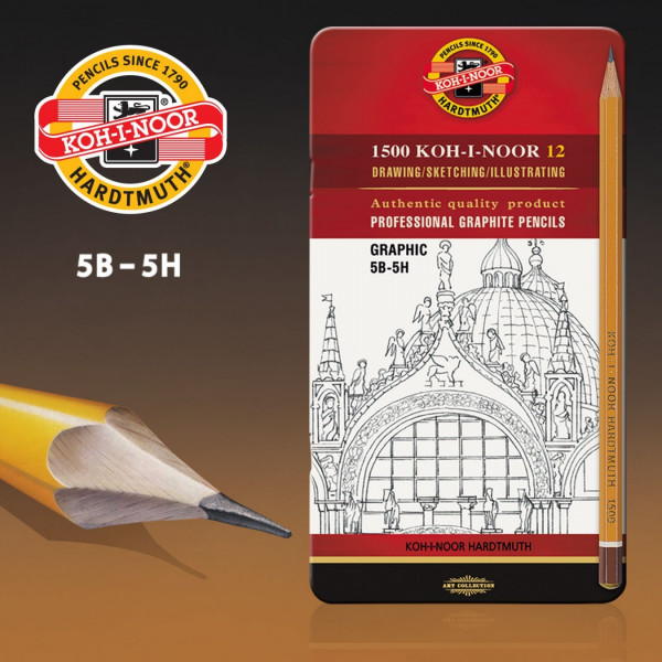 KOH-i-NOOR Professional Pencils Graphic 1502/III