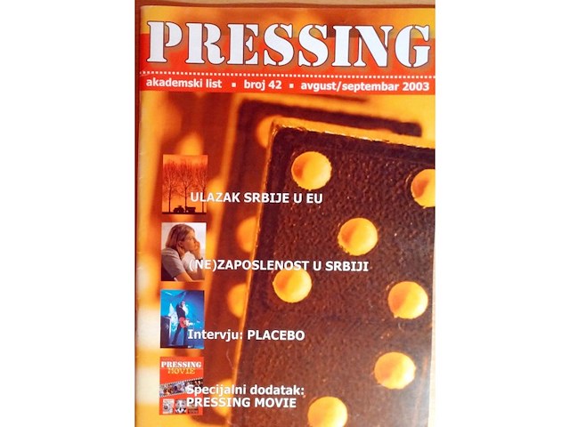 časopis PRESSING br. 42 (2003) Iron Maiden, Novembar