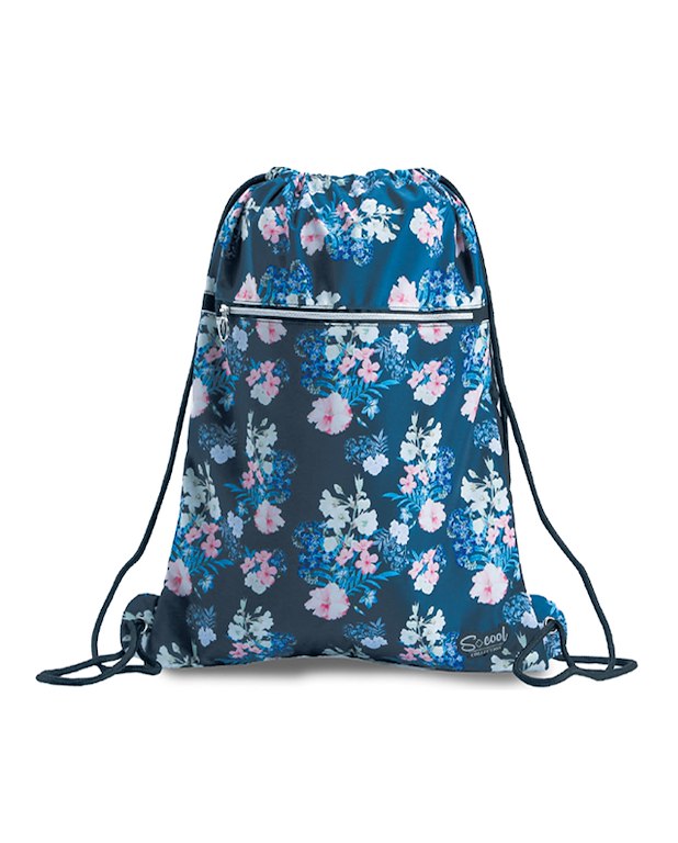 RANAC GYM BAG FLOWERS BLUE Nbk