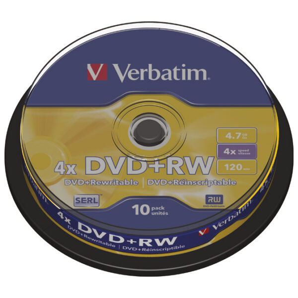 DVD+RW na štapu 1/10 4x 43448 Verbatim