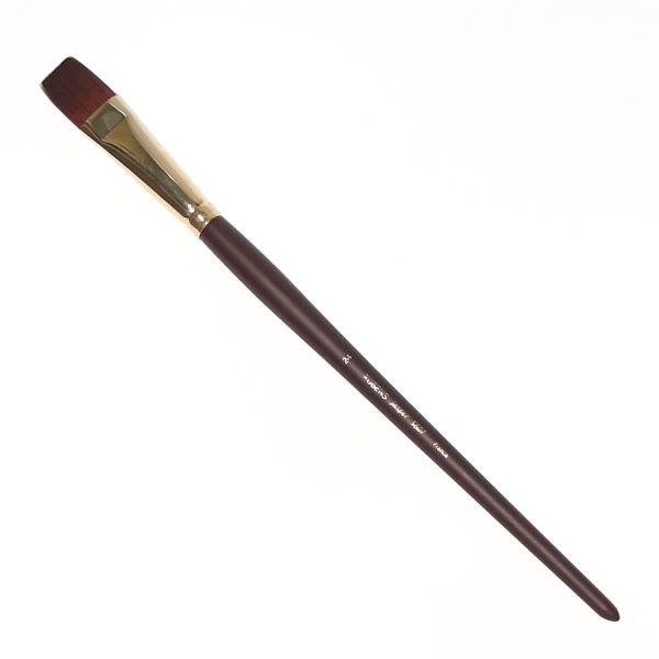 Rubens Acrylic flat brush brown taklon JASPER No 24