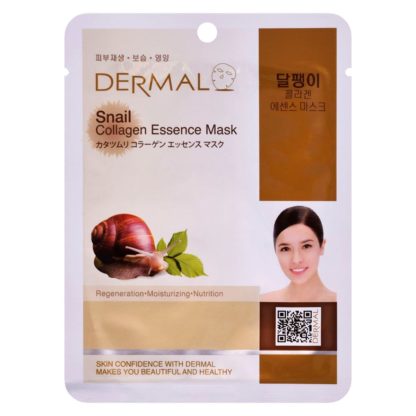 Korejska sheet maska za regeneraciju kože lica DERMAL Collagen Essence Snail 23g