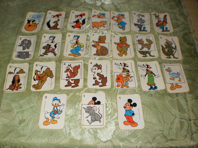 Walt Disney stare karte - 24 komada