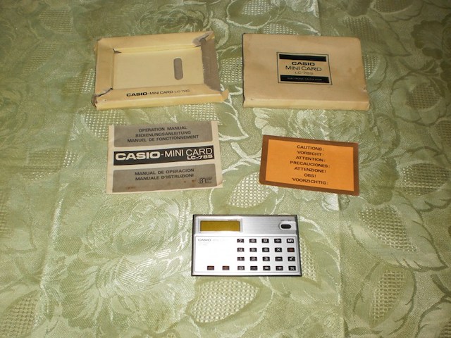 Casio - Mini card - LC-78S - kalkulator iz 1978 godine