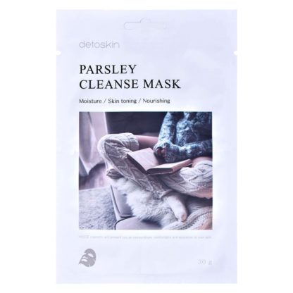 Hranljiva korejska sheet maska za ujednačavanje tena DETOSKIN Parsley Cleanse 30g
