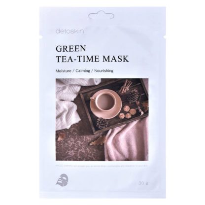 Korejska sheet maska za suvu i osetljivu kožu lica DETOSKIN Green Tea-Time 30g