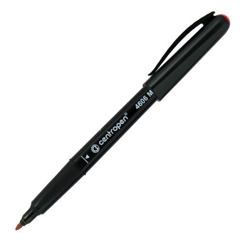 CENTROPEN Flomaster permanent 4606 M red