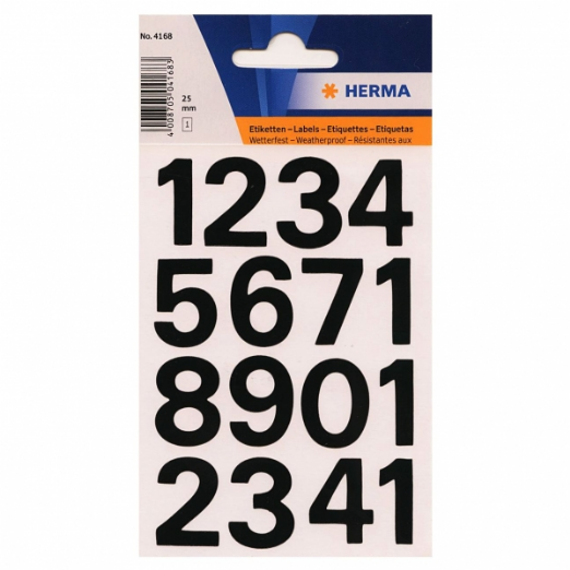 HERMA stikeri brojevi 02HV4168