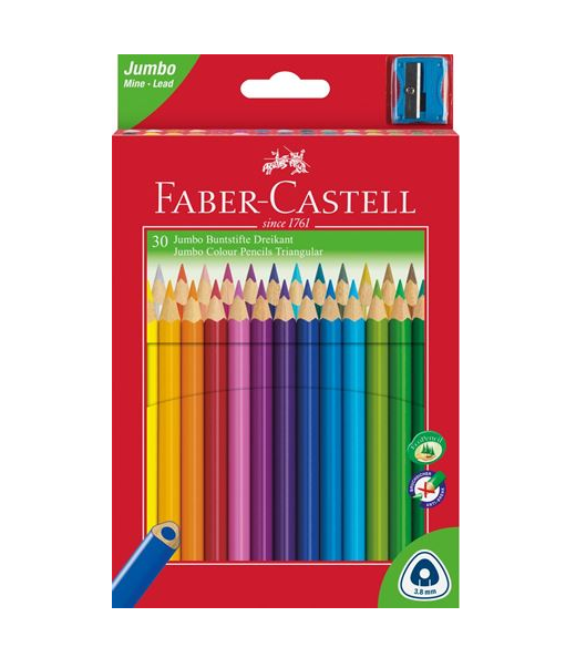 FABER CASTELL Bojice Triangular Jumbo 1/30 116530