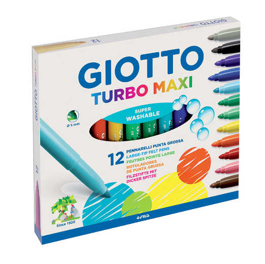 GIOTTO Flomasteri Turbo Maxi 1/12