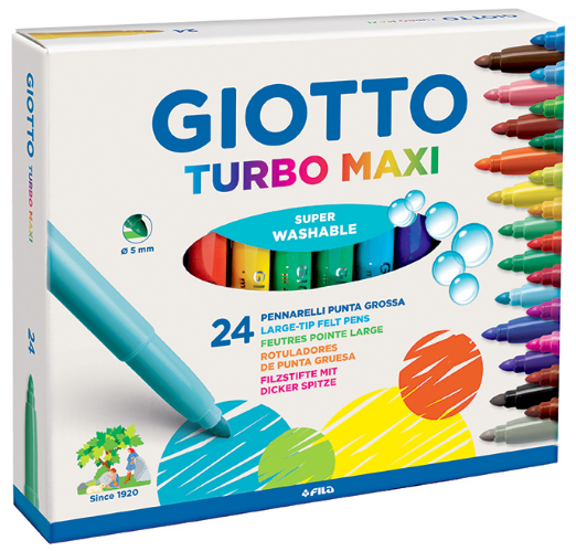 GIOTTO Flomasteri Turbo Maxi 1/24 455000