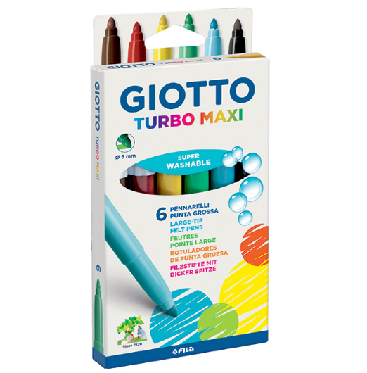 GIOTTO Flomasteri Turbo Maxi 1/6 453000