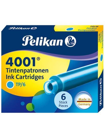 PELIKAN patrone 6 4001 301705 turquoise