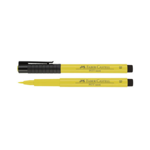 Faber Castell PITT artist pen B 567407 neon yellow