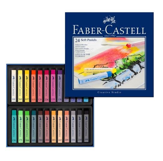 Faber Castell soft pastel crayons 128324