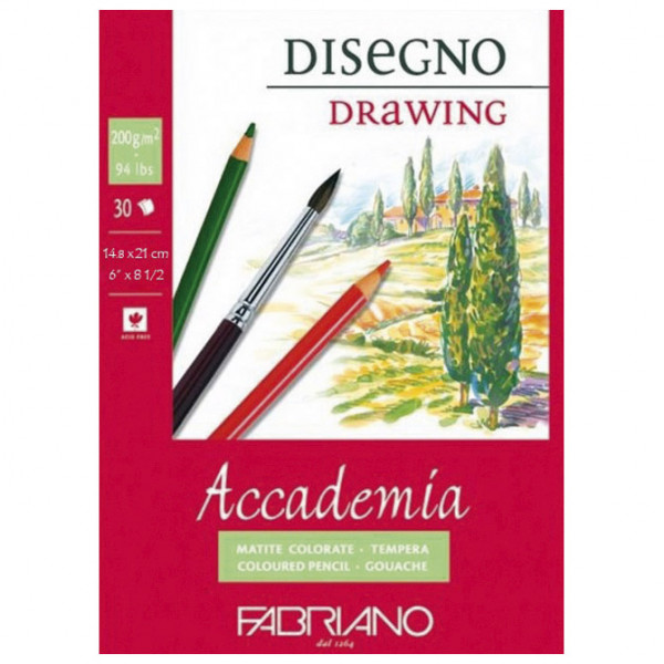 Fabriano Blok Accademia Disegno drawing 14.8×21/30L 200g 41201421