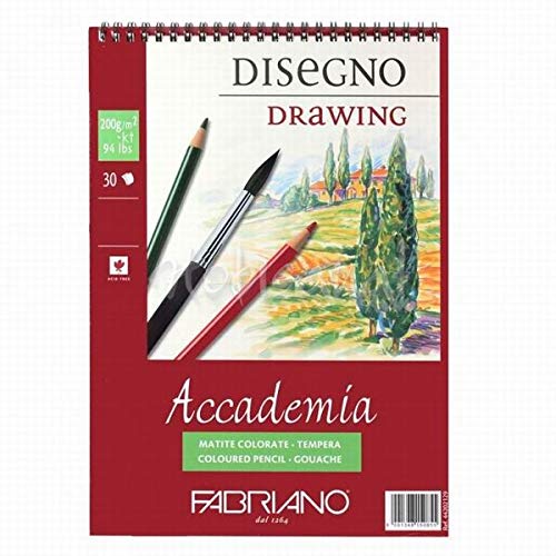 Fabriano Blok Accademia Disegno drawing spirala 14.8×21/30L 200g 44201421