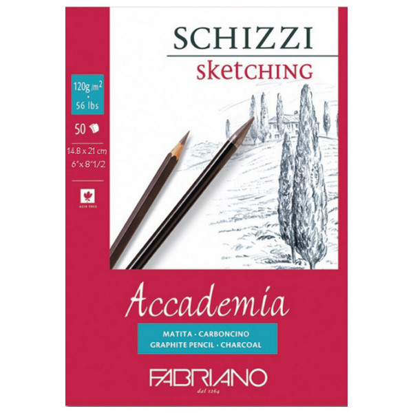 Fabriano Blok Accademia Schizzi sketching 14.8×21/50L 120g 41121421