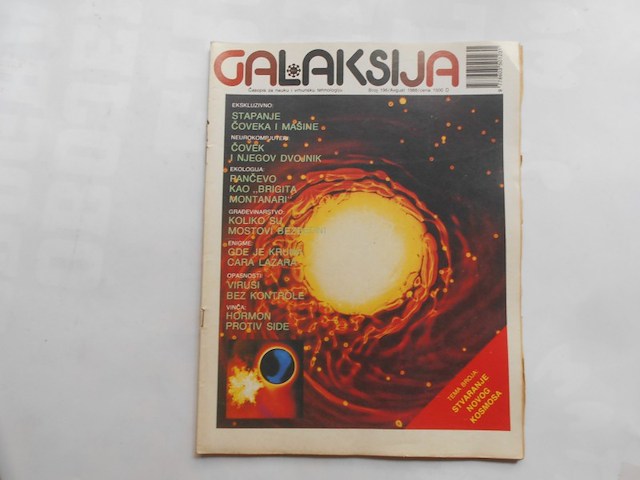 Galaksija br.196  ,avg  1988.  ekologija Pančevo