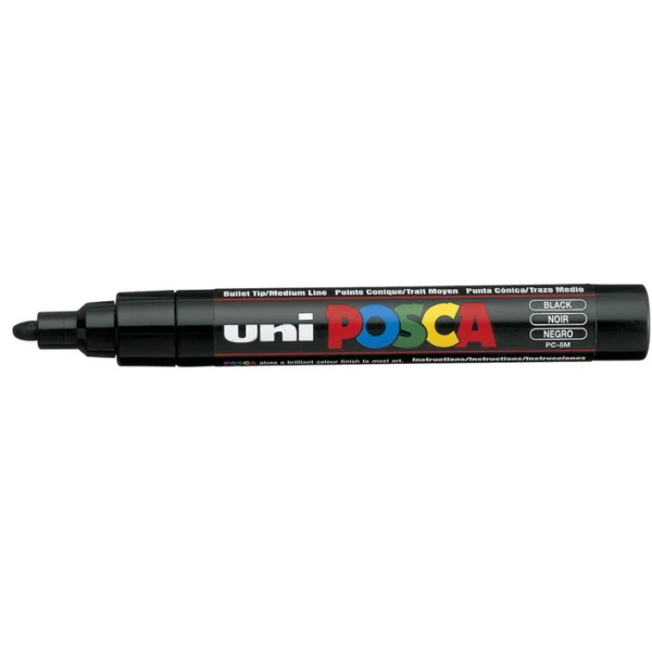 Uni POSCA Marker PC-5M, black