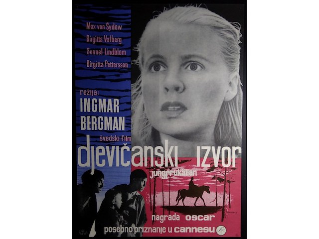 DJEVIČANSKI IZVOR (1960) Ingmar Bergman PLAKAT