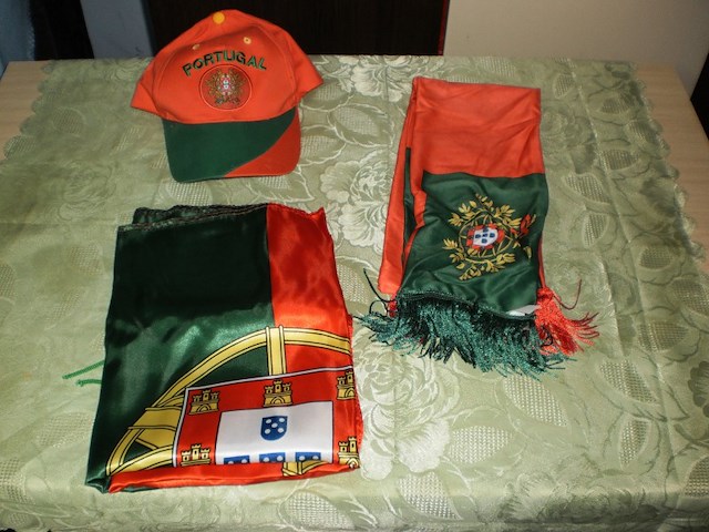 Portugal - navijacki set - kacket , sal i zastava