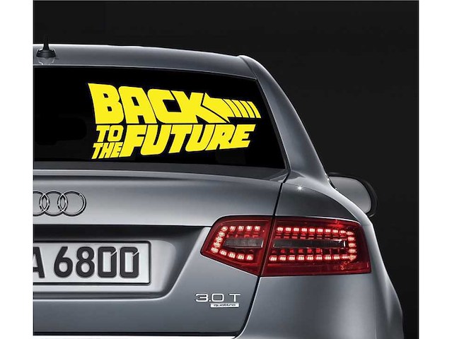 Auto nalepnica Back to the future