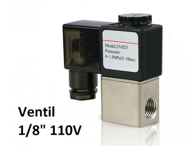 Pneumatski elektromagnetni ventil - 110V - 1/8` - NC