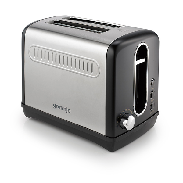Toster za dve kriške 1100 W crno-siva Gorenje T1100CLBK