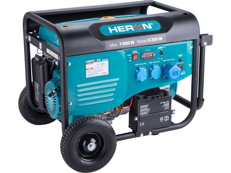 Heron Agregat 7,0kW/15KS, 230V, električni start benzin (8896421)